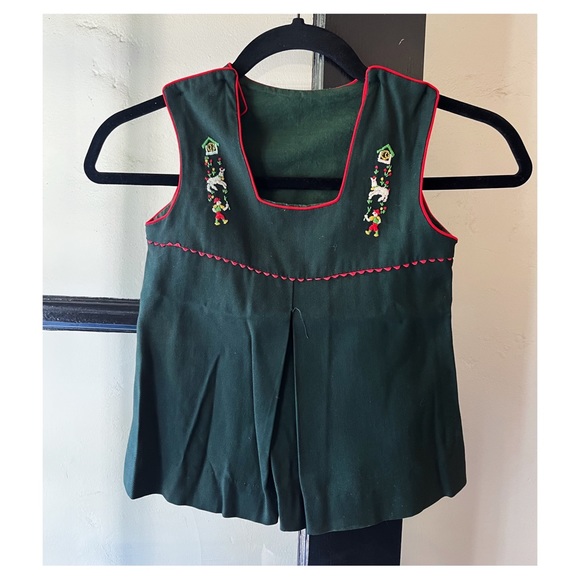 Shirts & Tops | Darling Vtg Kids German Style Folk Sleeveless Top ...